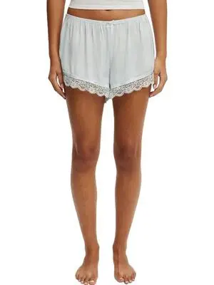 Cotton:on Satin Lace Short - Cloud Blue