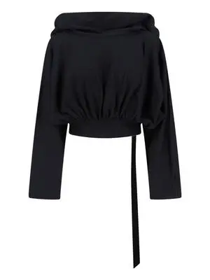 Rick Owens Rick Owens DRKSHDW College Gimp Hoodie Black