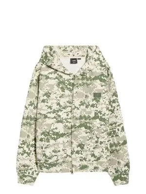 VANS Loose Fit Premium Fleece Zip Hoodie - Digi Camo