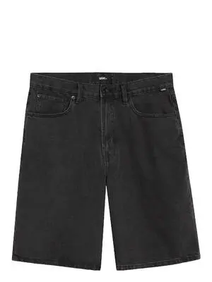 VANS Check-5 Baggy Denim Shorts Washed Black