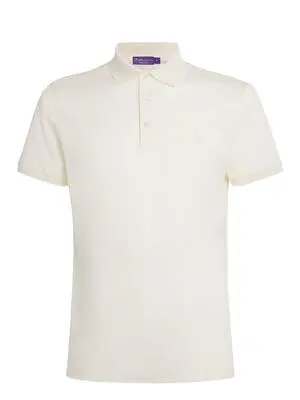 RALPH LAUREN PURPLE LABEL Cotton Logo Polo Shirt