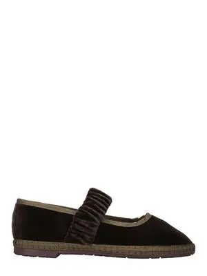 FLABELUS Velvet Mafalda Espadrilles - Green