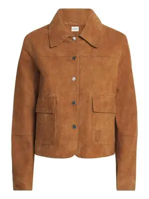 CLAUDIE PIERLOT Suede Shirt Jacket