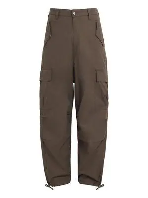 Rhude Cotton-linen Parachute Cargo Trousers - Brown