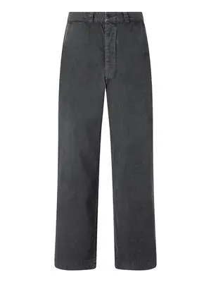 REMI RELIEF Straight-Leg Cotton-Twill Trousers