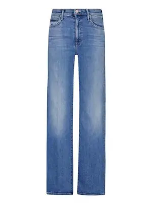 MOTHER The Kick It High-rise Straight Jeans - Blue
