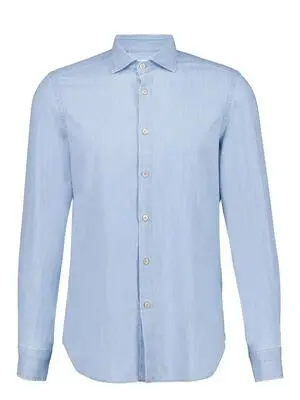 Boglioli Light Regular Fit Cotton Shirt - Blue