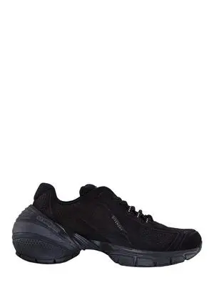 Givenchy Tk-mx Runner Suede Sneakers With Used Effect - Black