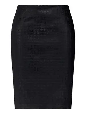 Givenchy 4g Leather Skirt - Black