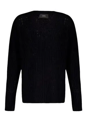 COMMAS Open Knit V-Neck Sweater