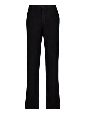 Boglioli Tailored Linen Trousers - Black