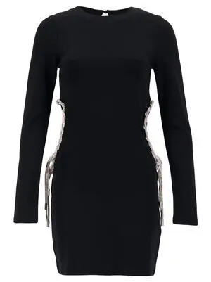 PAULA Afrodite Short Dress With Cut-out Openings - Black