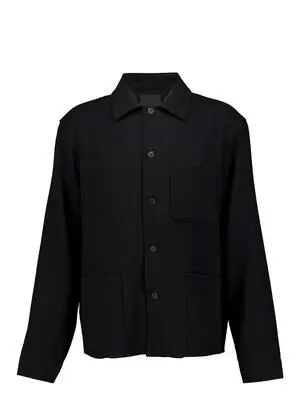 Givenchy Double Face Wool Overshirt - Black