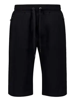 Dolce & Gabbana DG Essentials Logo-Plaque Jersey Shorts Black