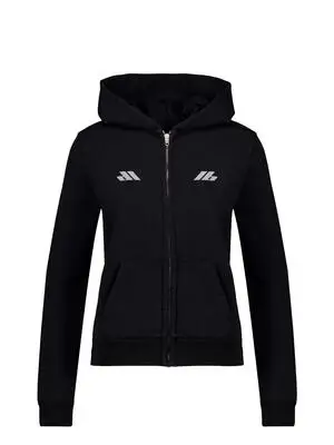 Balenciaga Activewear Zip-up Hoodie - Black