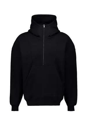Saint Laurent Half-zip Hoodie - Black