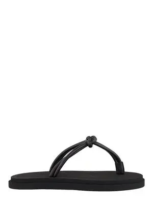 EMME PARSONS Knot Nappa Slides Black
