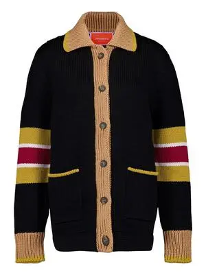 La DoubleJ Wool Cardigan - Black