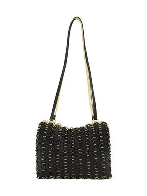 Rabanne 1969 Flip Bag In Leather - Black