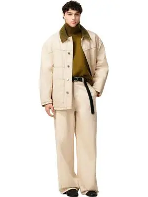 Ami AMI Paris Padded Worker Jacket Cream