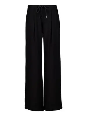 JAMES PERSE Wide-leg Viscose-wool Trousers - Black