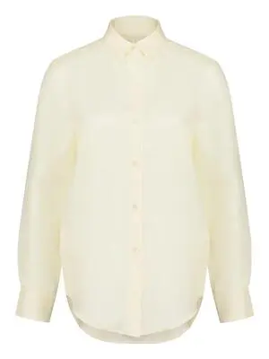 PAULA Silk Twill Shirt - Cream
