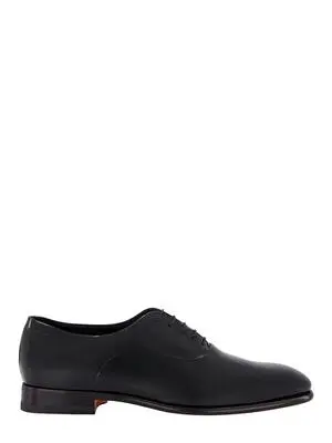 SANTONI Patent Leather Oxford Shoes
