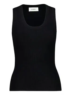 LISA YANG Ina Cashmere Tank Top Black
