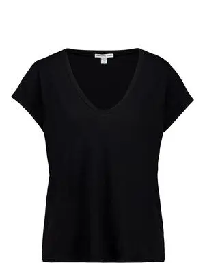 JAMES PERSE James Perse Deep V-Neck Cotton T-Shirt
