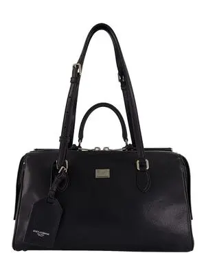 Dolce & Gabbana Vittoria Calfskin Bag - Black
