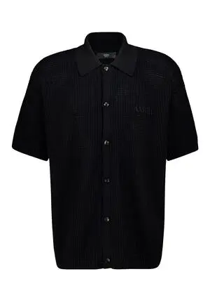 Amiri Crochet Mesh Shirt - Black