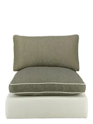 HOUSE OF CAPRICORN Dinis Ivory Linen Central Module Sofa - Black