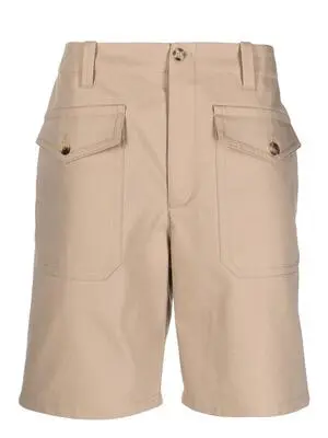 Alexander McQueen Pocket Detailed Bermuda Shorts - Beige