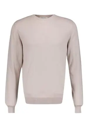 Boglioli Fine Knit Cotton Jumper Beige
