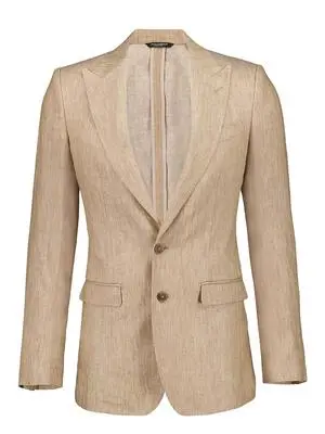 Dolce & Gabbana Linen Taormina Jacket - Grey