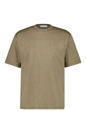 SALVATORE FERRAGAMO Concrete Melange Overdyed T-Shirt