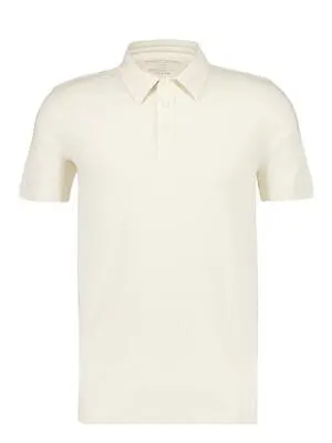 Majestic Filatures Ecru Organic Cotton Short-Sleeve Polo Beige