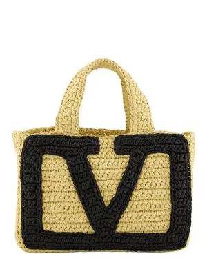 Valentino Garavani Viva Superstar Small Shopping Bag - Beige