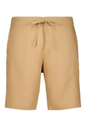 Spiritum Tulum Palmeta Tailored Bermuda Shorts - Beige