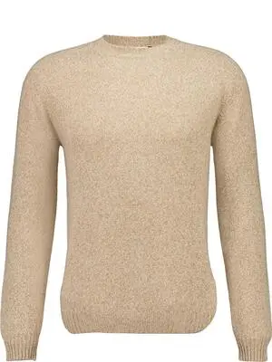 Boglioli Wool-cashmere Crewneck Sweater - Beige