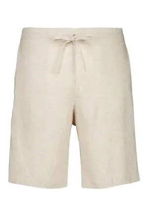 Spiritum Tulum Linen Bermuda Shorts - Beige