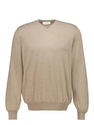 SALVATORE FERRAGAMO Virgin Wool V-Neck Sweater