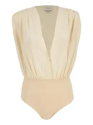 Zeus+dione Voidra Textured Bodysuit Beige