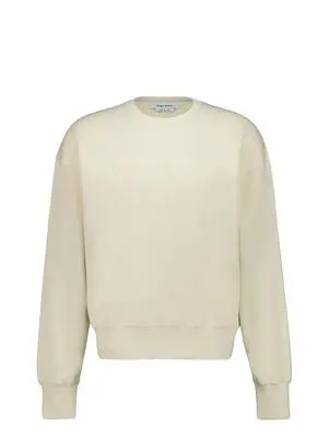Alexander McQueen Flocked Logo Sweatshirt Cream