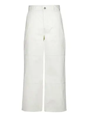 AMI Paris Cotton Worker Trousers - Cream