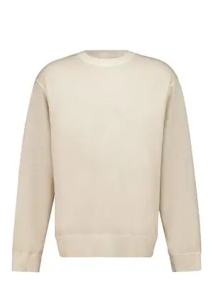 120% Lino Safari Soft Linen Sweater Cream