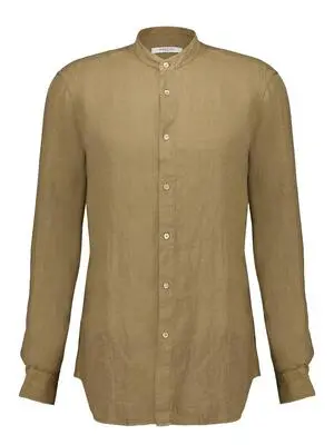 Boglioli Garment-dyed Linen Shirt - Brown