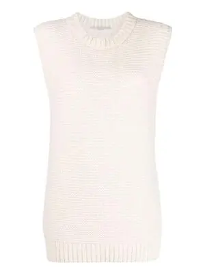 Stella McCartney Knitted Sleeveless Jumper - Cream