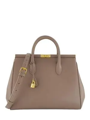 Dolce & Gabbana Marlene Top Handle Bag Brown