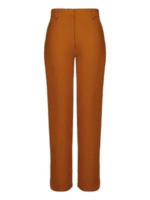PAULA Ankle Cut Tailored Pants - Brown